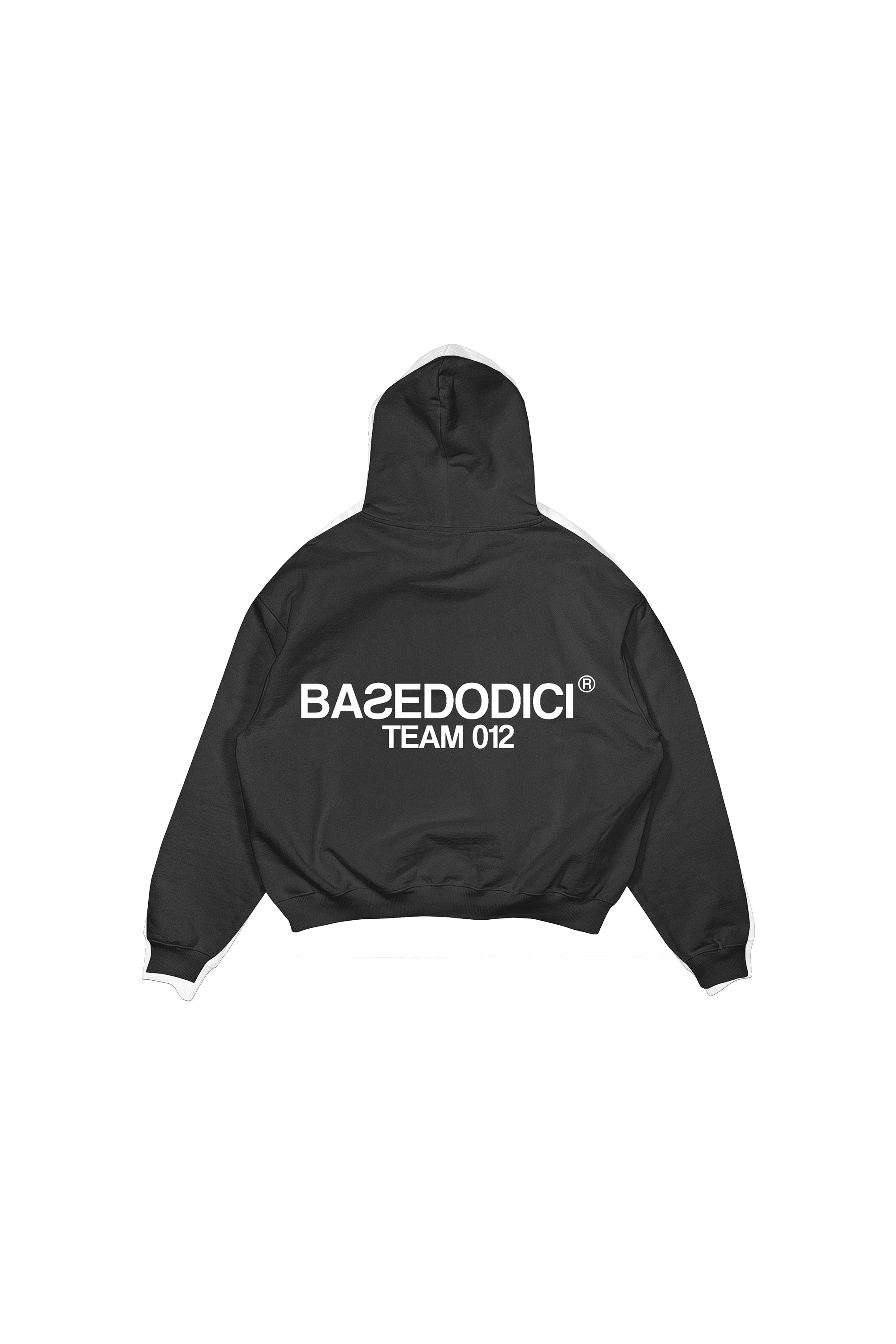 Hoodie “THEICON” Team012 Black – BASEDODICI®