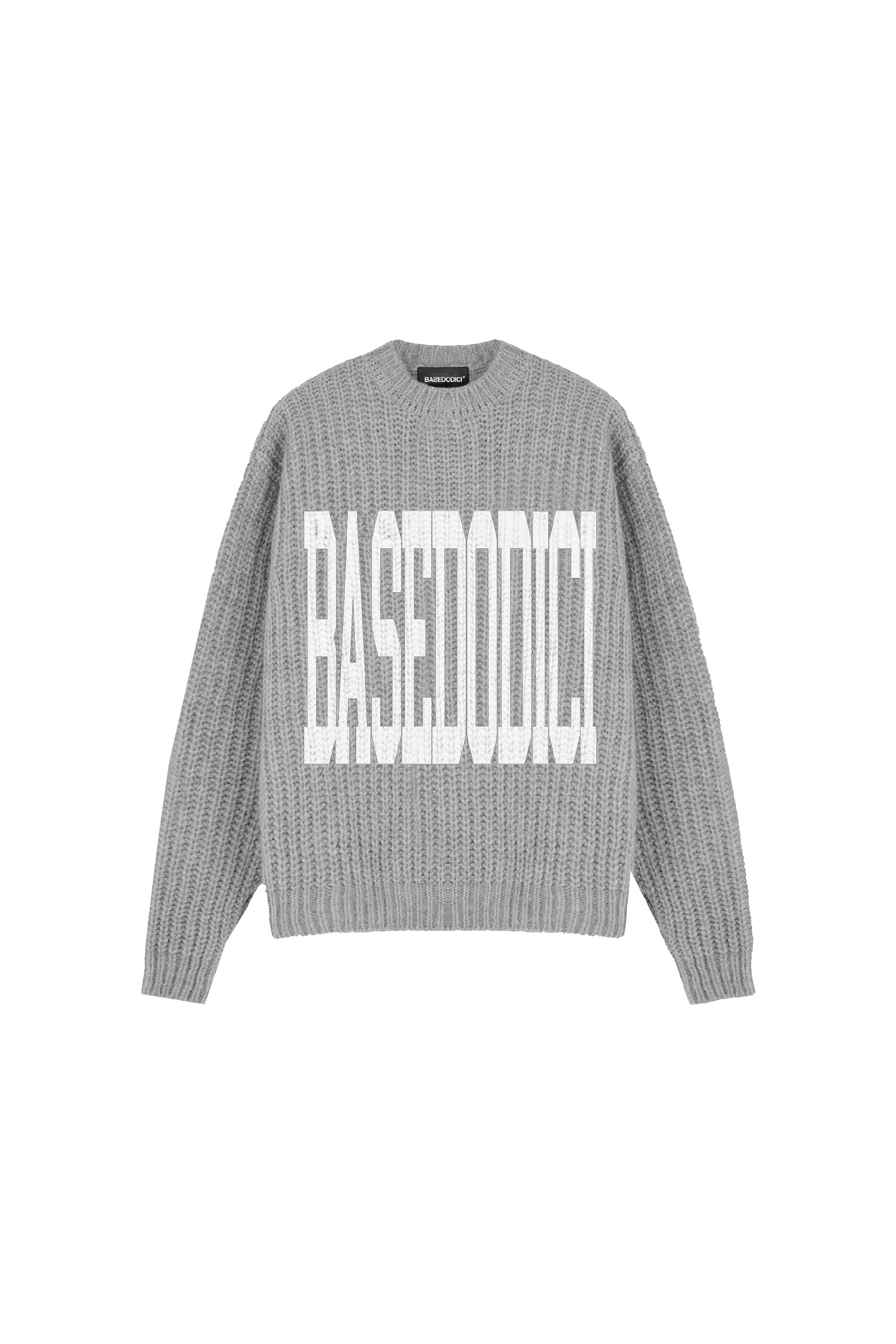 Heavy Knitwear “DYSTOPIA” Grey – BASEDODICI®