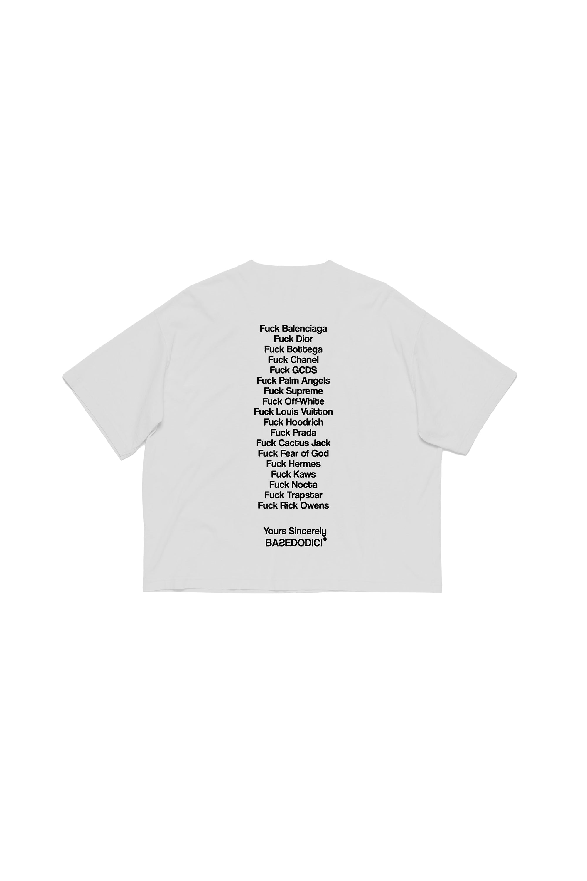 T-Shirt “THEICON” FCK White – BASEDODICI®